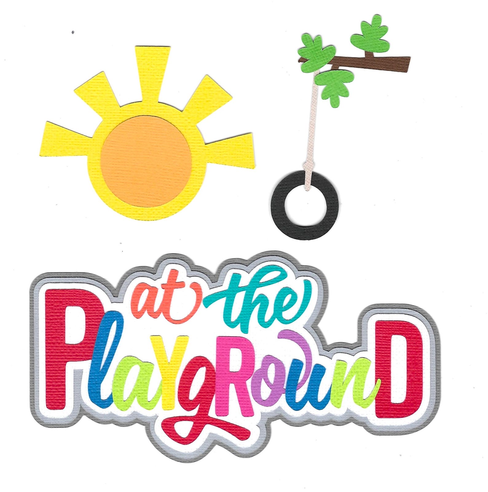 Premade Scrapbook-paper Piecing-scrastampin-for Layouts-summer-kids ...