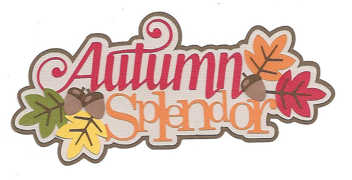 Premade Scrapbook-paper Piecing-scrastampin-for Layouts-autumn-fall ...