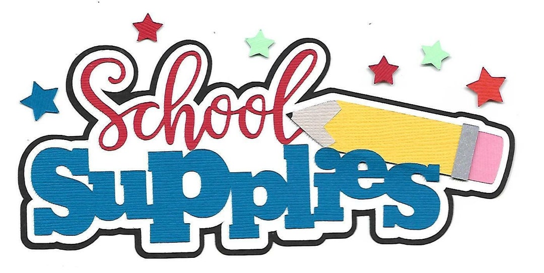 Premade Scrapbook-paper Piecing-scrastampin-for Layouts-school-kids ...