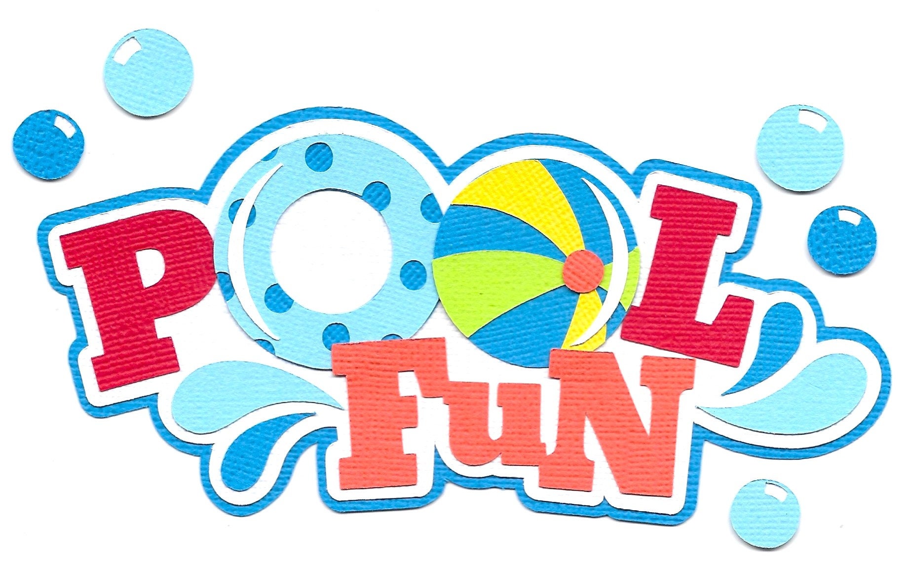 Premade Scrapbook-paper Piecing-scrastampin-for Layouts-summer-kids ...