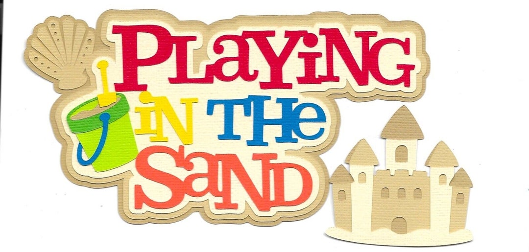 Premade Scrapbook-paper Piecing-scrastampin-for Layouts-title-vacation ...