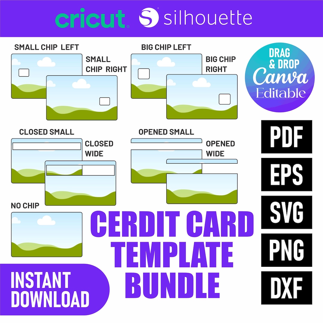 Editable Debit Card Skin Template, Credit Crad Sticker Cover Canva ...
