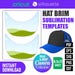 Hat Brim Sublimation Template: Baseball Cap SVG Design (canva Editable ...