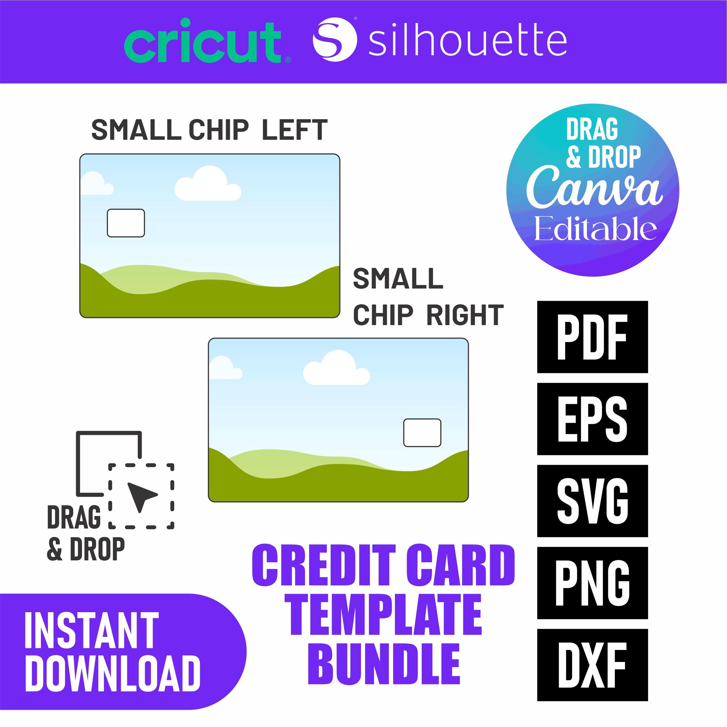 Credit Card Skin Template Canva, Credit Card Sticker, Debit Credit Card ...