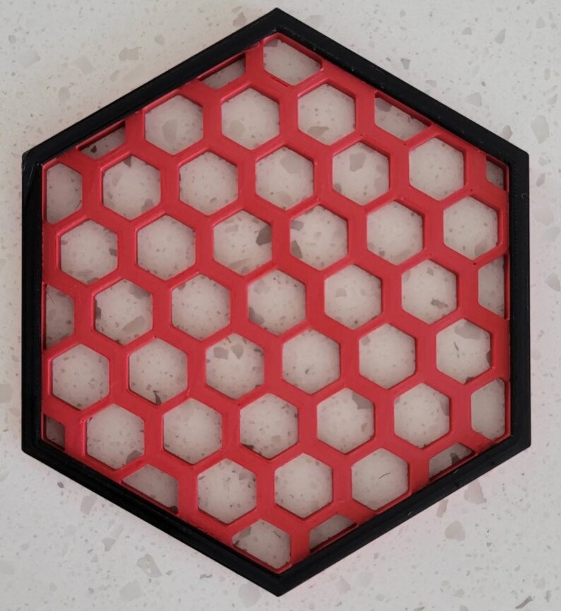 Honeycomb Coaster 3D STL Files - Etsy