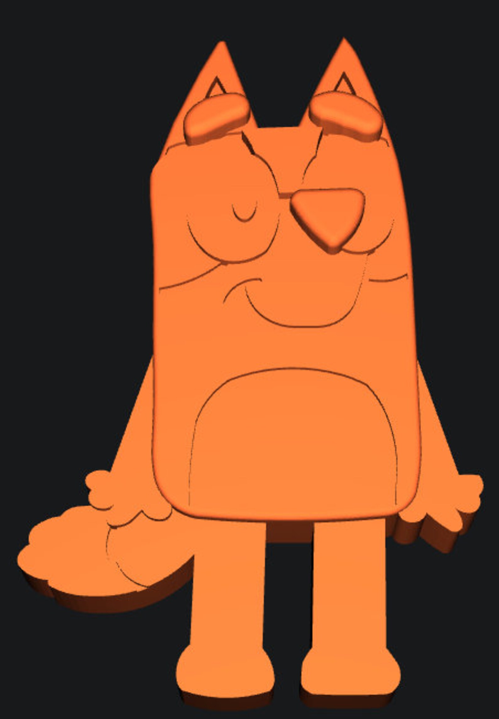 Bluey Magnet 3D Printer STL File - Etsy