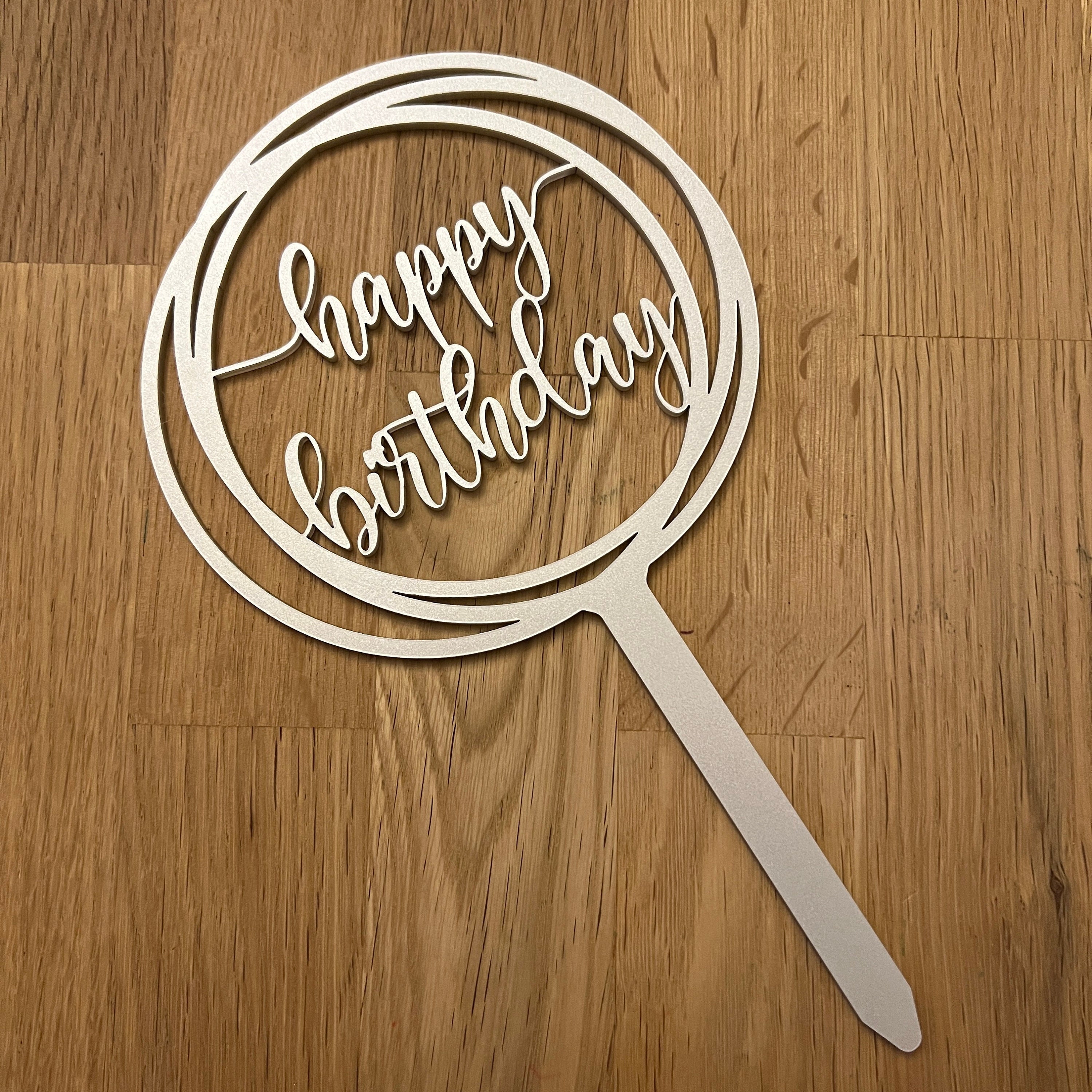 Acrylic Cake Topper Happy Birthday Cake Topper Cake Topper - Etsy
