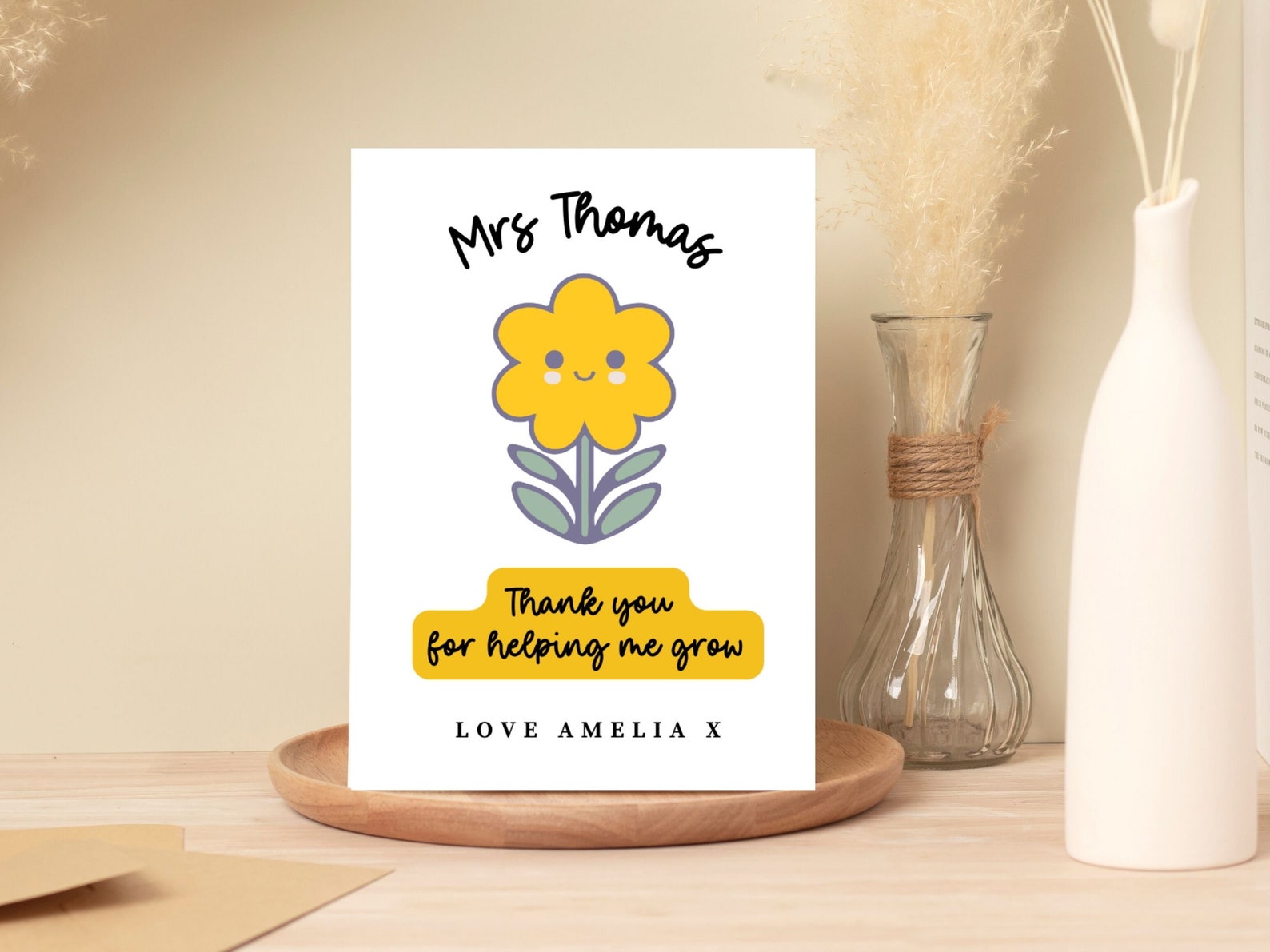You're the BEST Teacher Thank You Card for Teacher ANY - Etsy