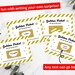 4 X Miniature Golden Ticket Reward, Scratch Reveal Card, Birthday Card ...