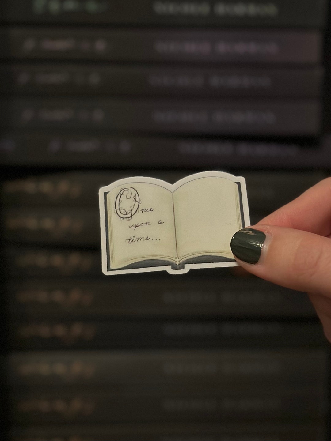 Once Upon A Time 2” Open Book Sticker - Etsy