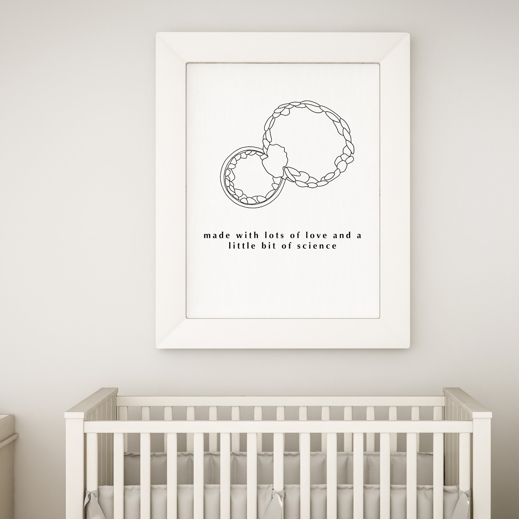 Custom Embryo Line Drawing, Embryo Art, Embryo Design, IVF, Embryology ...