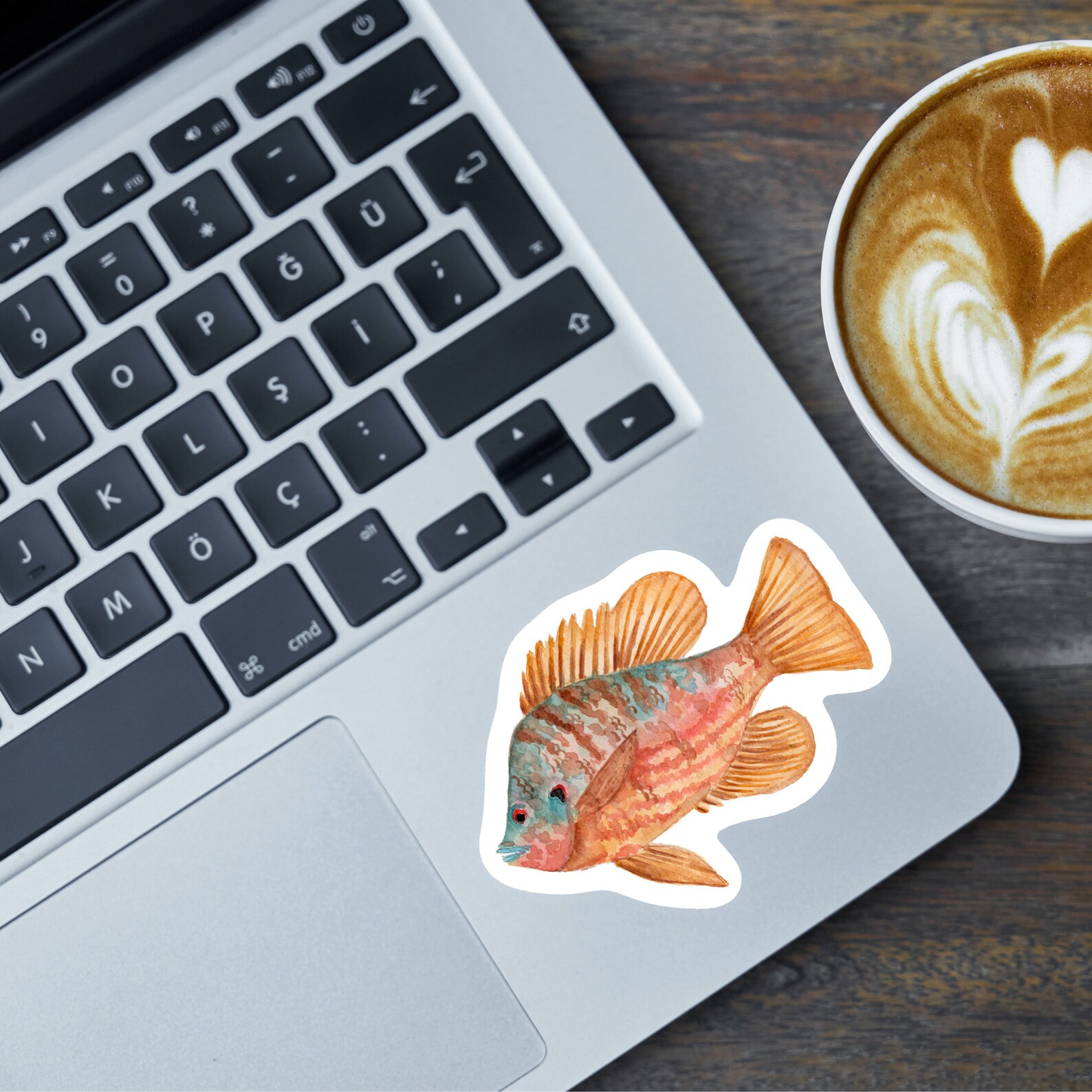 Fish Sticker, Sunfish Sticker, Pumpkinseed Fish, Orange Fish, Biology ...