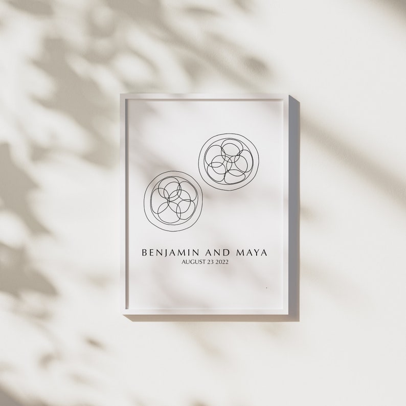 Custom Embryo Line Drawing, Embryo Art, Embryo Design, IVF, Embryology ...