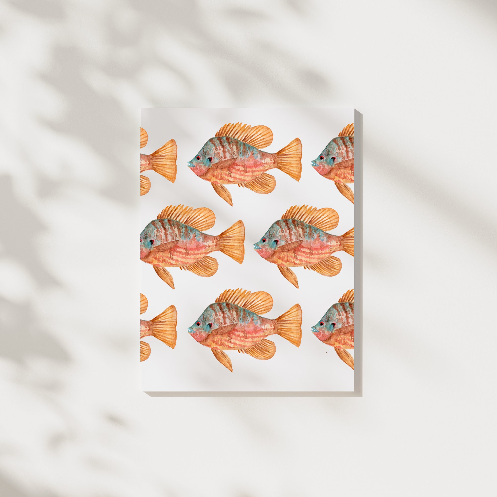 Watercolor Sunfish Print, Watercolor Fish, Fish Print, Sunfish Print ...