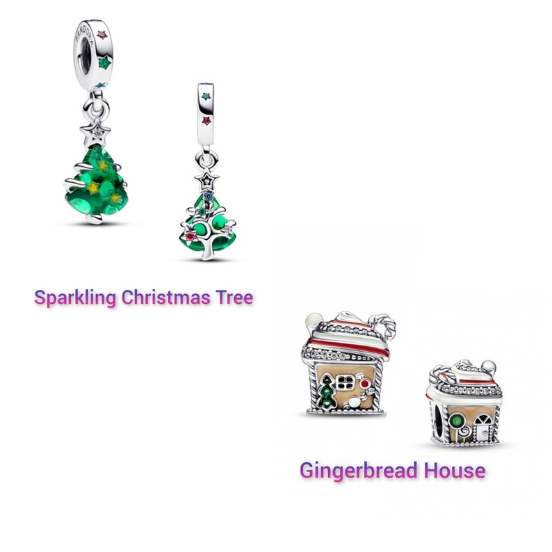 New Pandora Christmas Collection Charms S925 ALE - Etsy