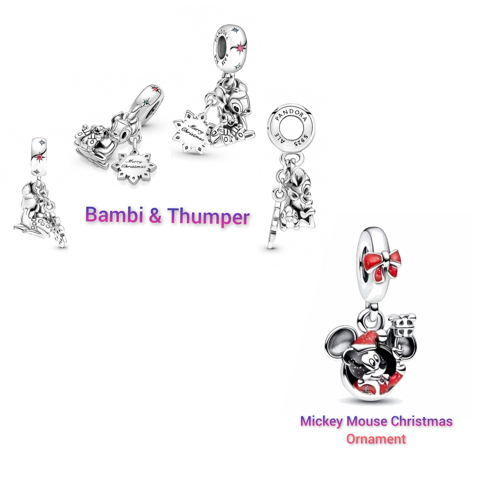 New Pandora Christmas Collection Charms S925 ALE - Etsy