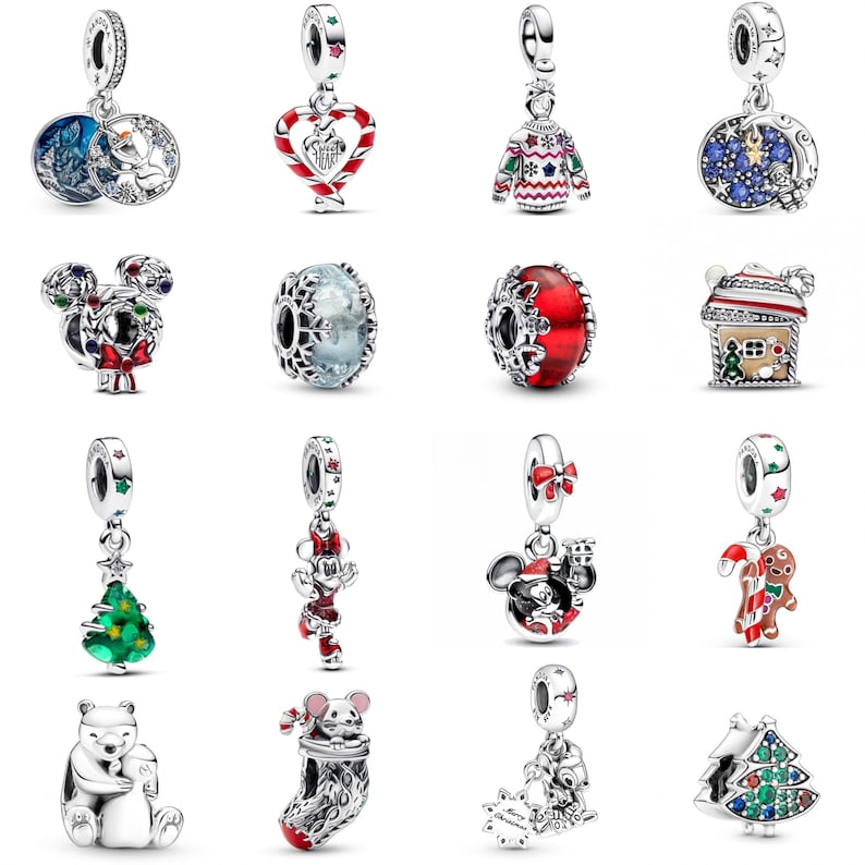New Pandora Christmas Collection Charms S925 ALE - Etsy