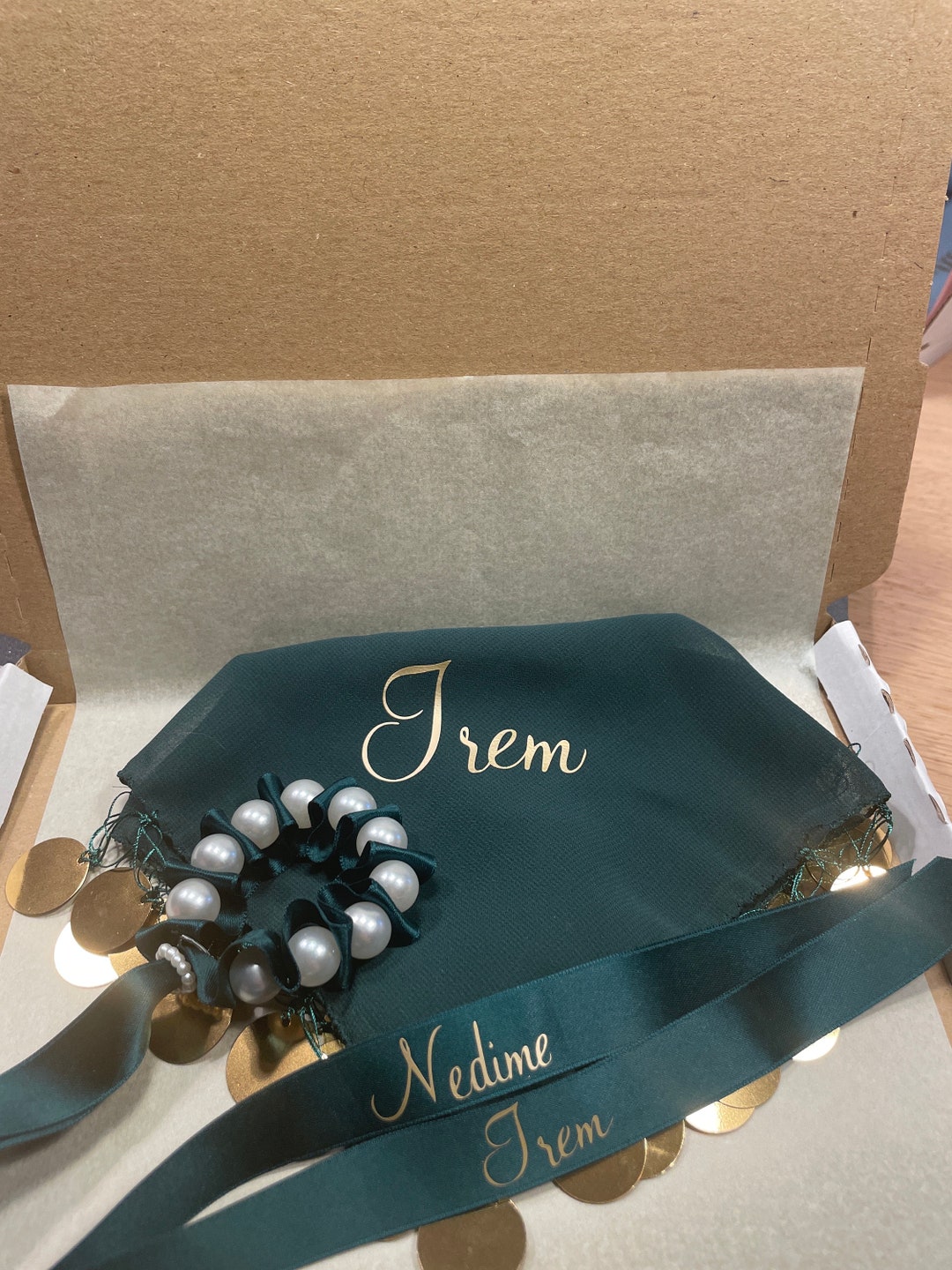 Nedime Set Luxury Halay Mendil With Bracelet Friends Guests Dance Cloth ...