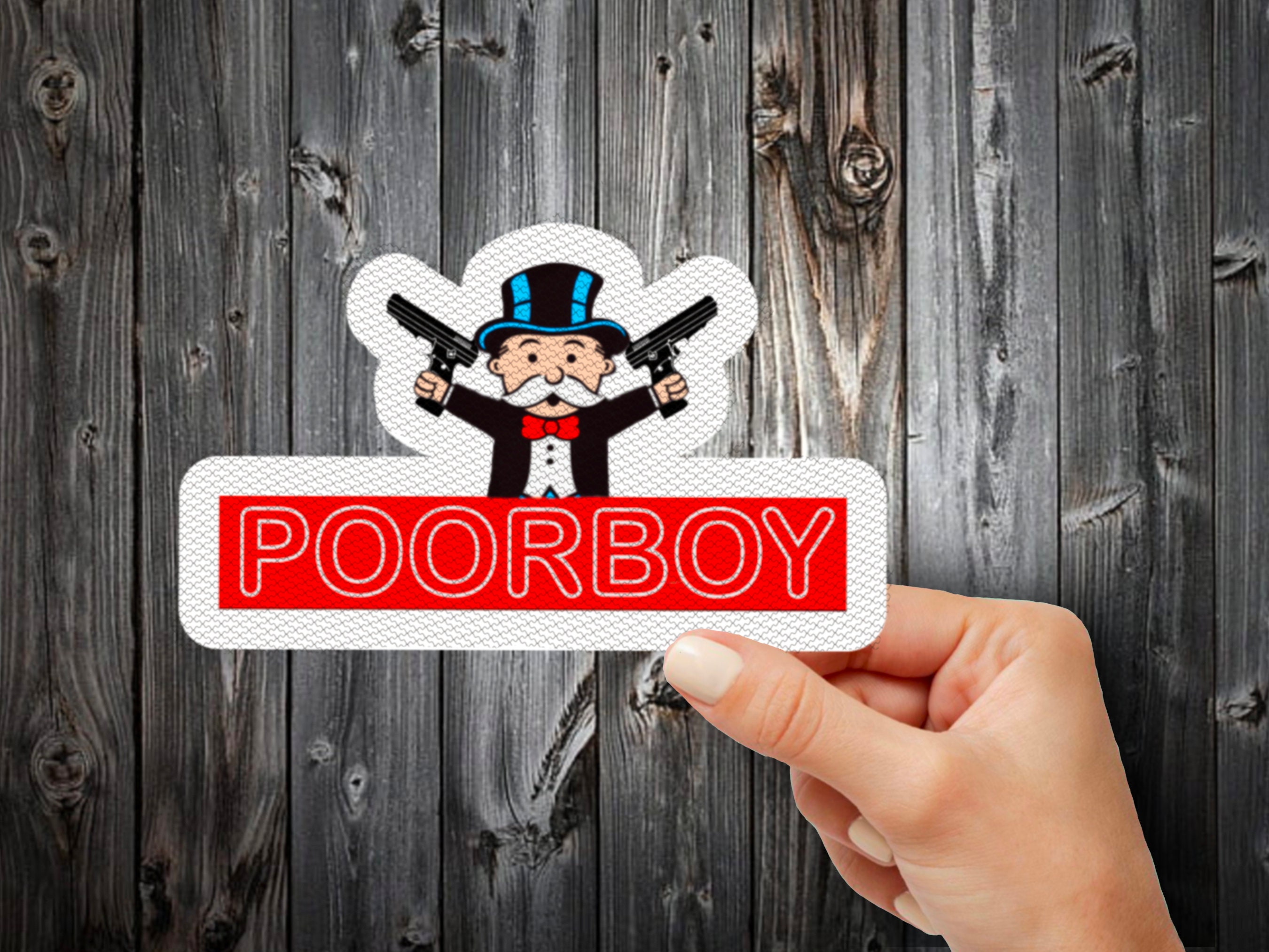 Poorboy Decal Gun Decal Gun Sticker Hipont Funny - Etsy