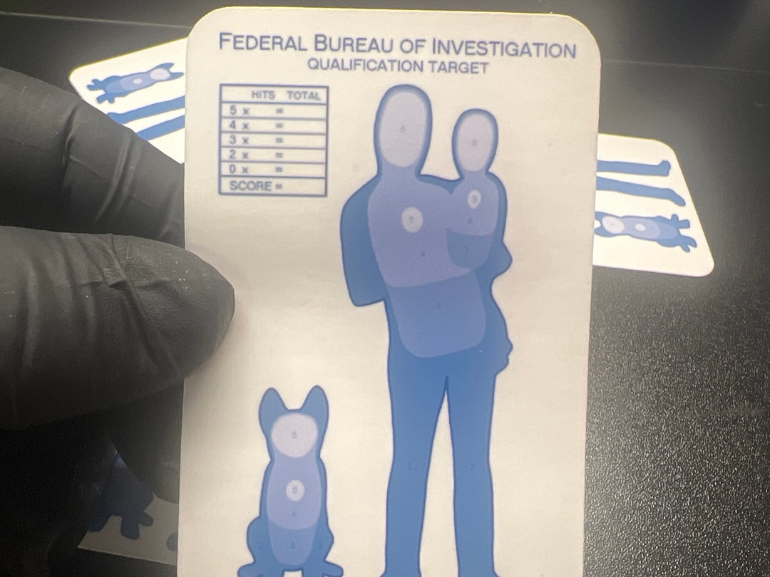 FBI Target Shooting Target Sticker Decal Gun Pew - Etsy