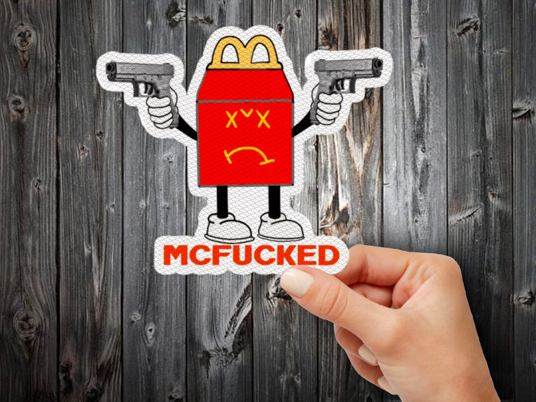 Sad Meal Happy Meal Funny Sticker Mcdonalds Sticker Ski Mask Glock Pew ...