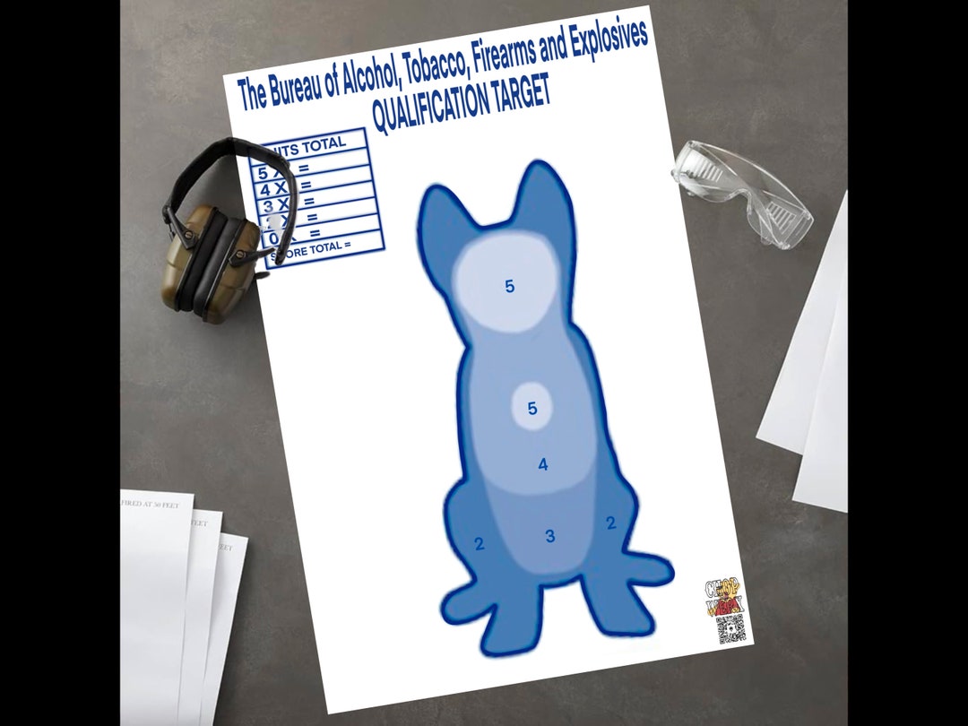 ATF Qualification Shooting Target Shooting Target Indoor - Etsy