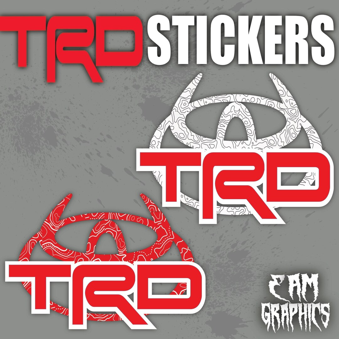 TRD Stickers Trd Decals Vinyl Decals High Quality Decals Toyota Tacoma ...