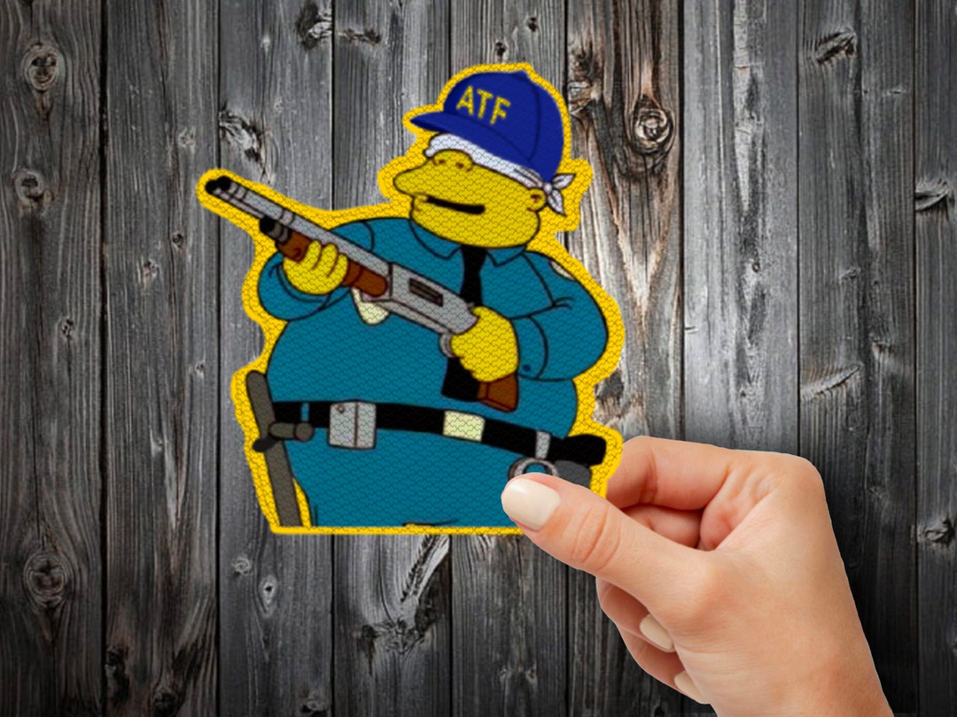 ATF Decal Gun Sticker Gun Decal Simpsons the Feds - Etsy