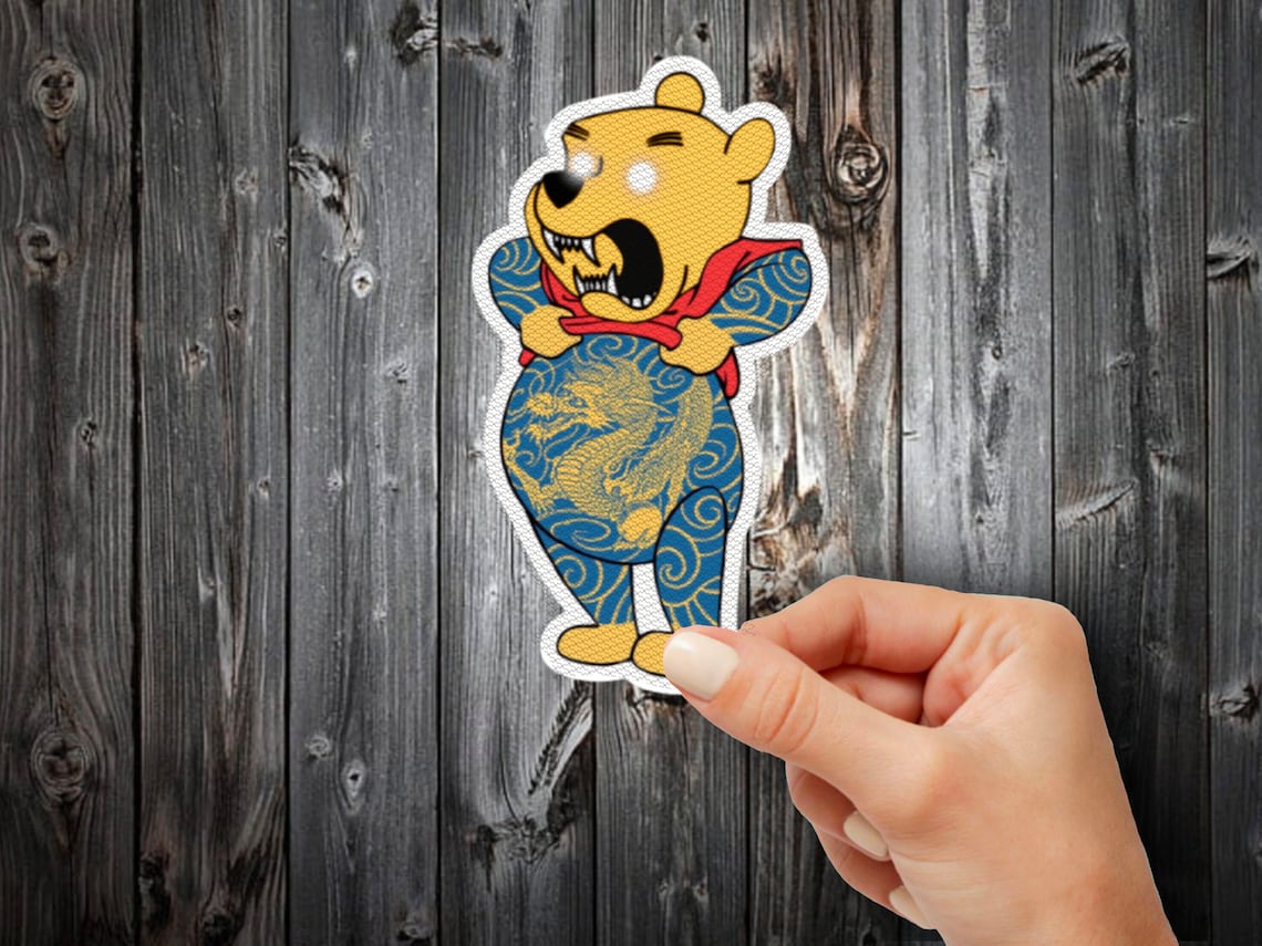 Thug Life Decal Winnie the Pooh Winnie the Pew Die Cut - Etsy