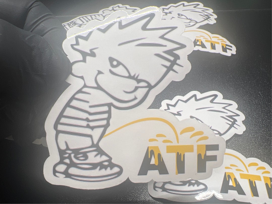 ATF Decal Atf Sticker Atf Dog Funny Sticker Gun - Etsy