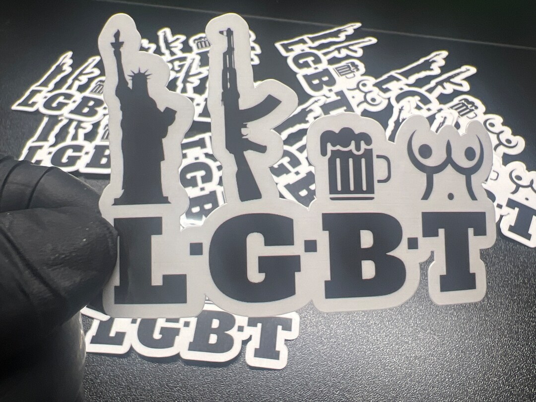 LGBT Decal Sticker Funny Sticker Gun Sticker Aft - Etsy