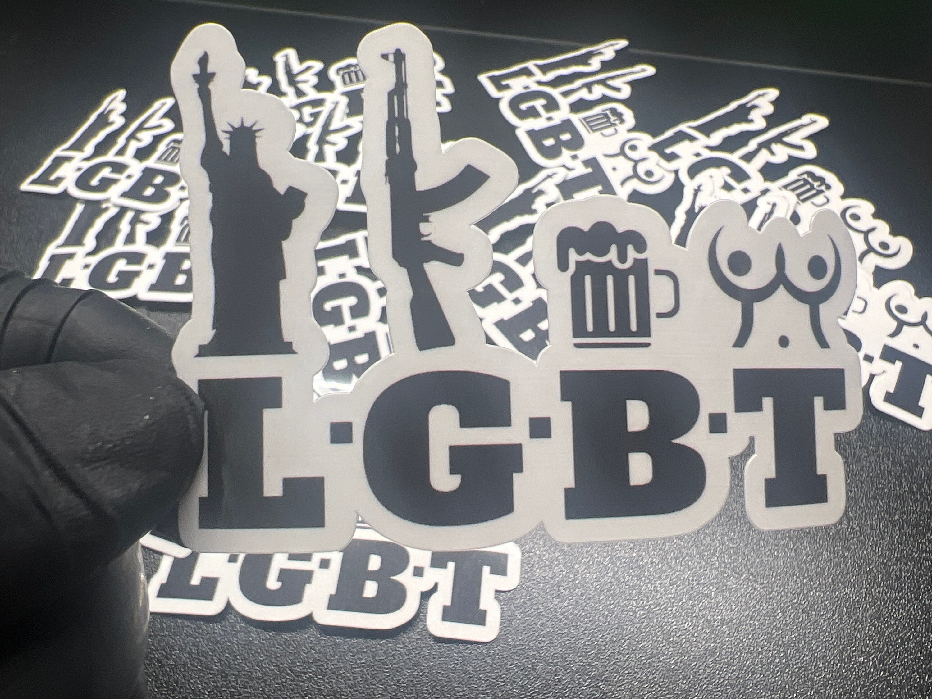 LGBT Decal Sticker Funny Sticker Gun Sticker Aft - Etsy
