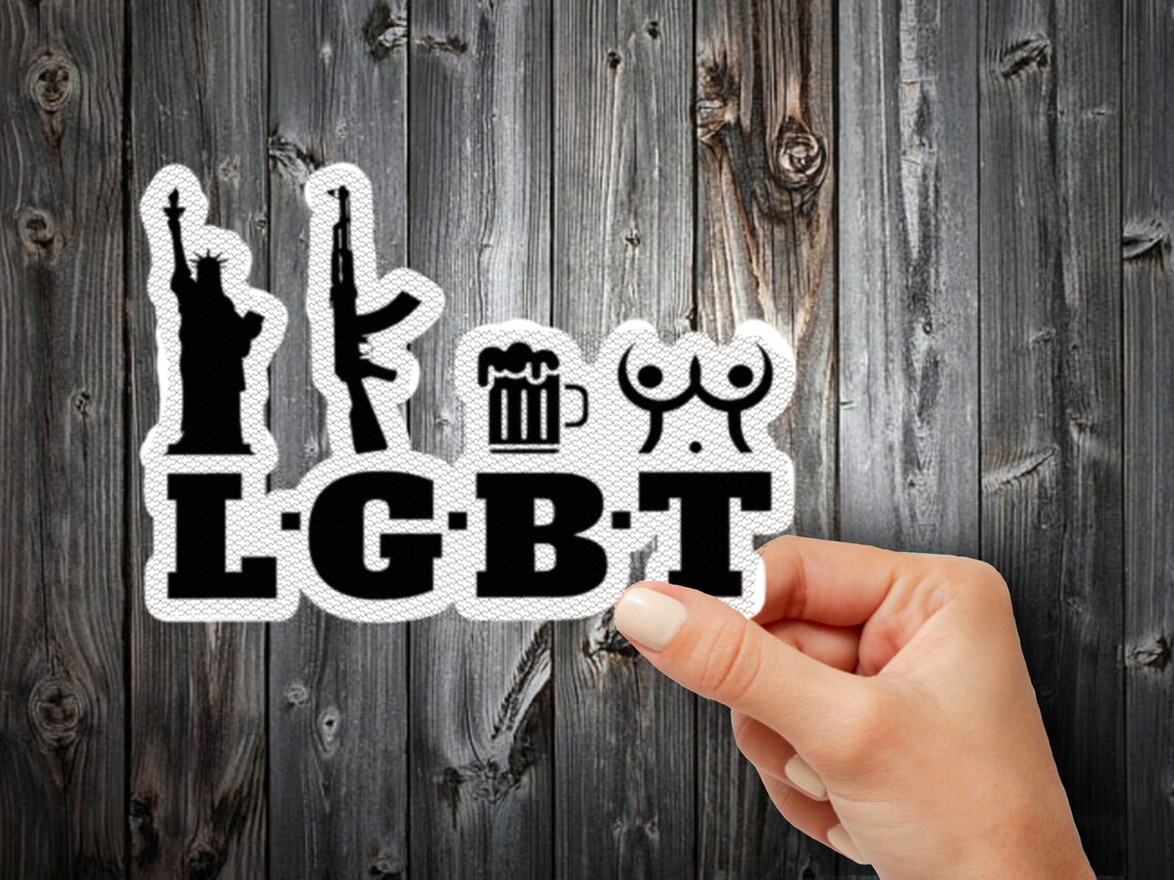 LGBT Decal Sticker Funny Sticker Gun Sticker Aft Arm Brace Ar15 Glock ...