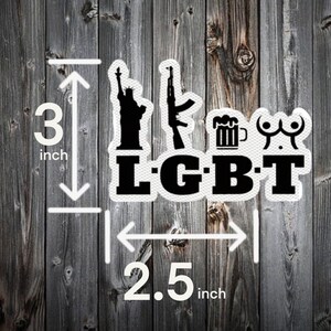 LGBT Decal | Sticker | | Funny Sticker | Gun Sticker | Aft | Arm Brace ...