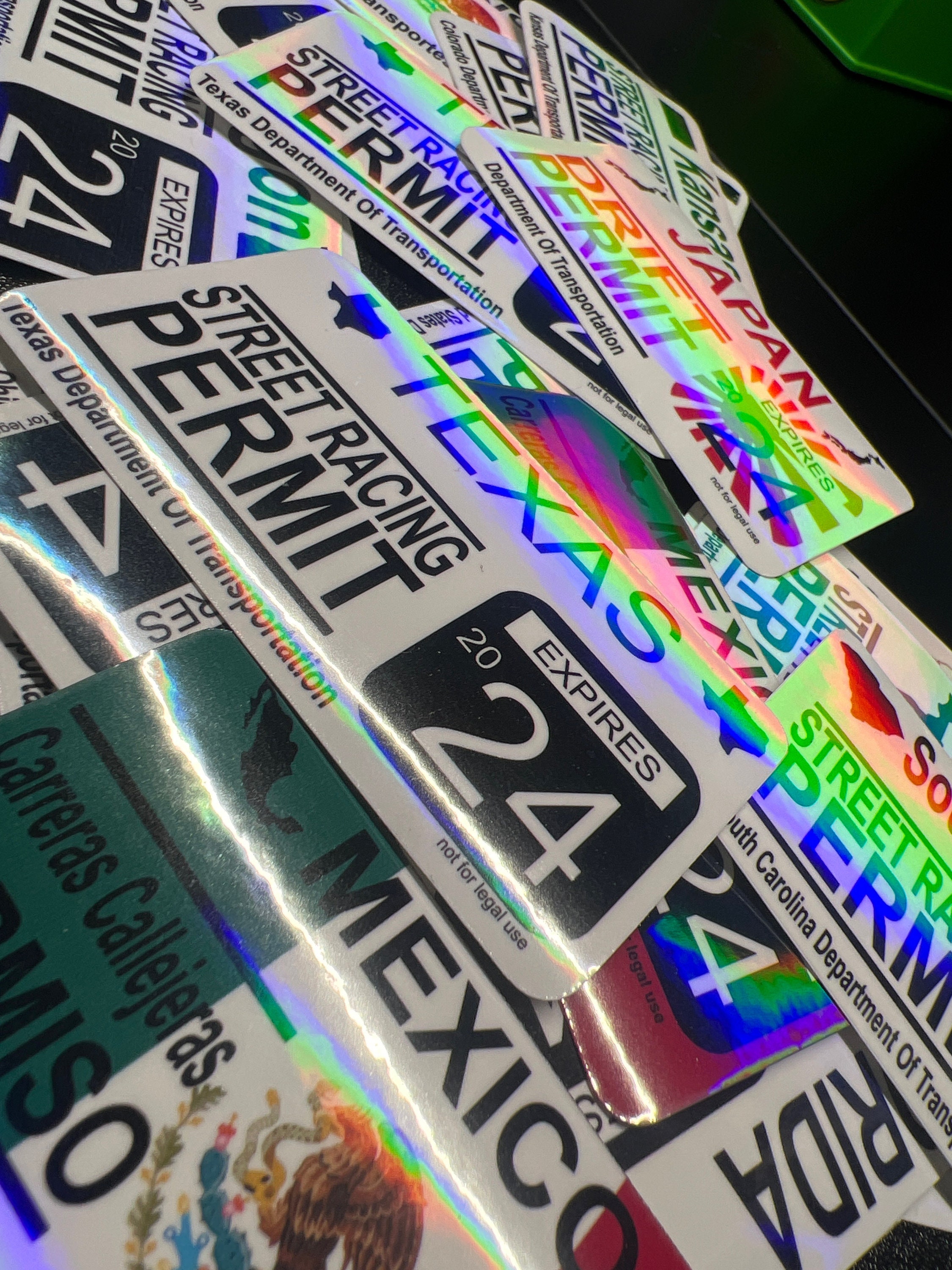 Texas Street Racing Permit Decal Racing Decal Racing - Etsy