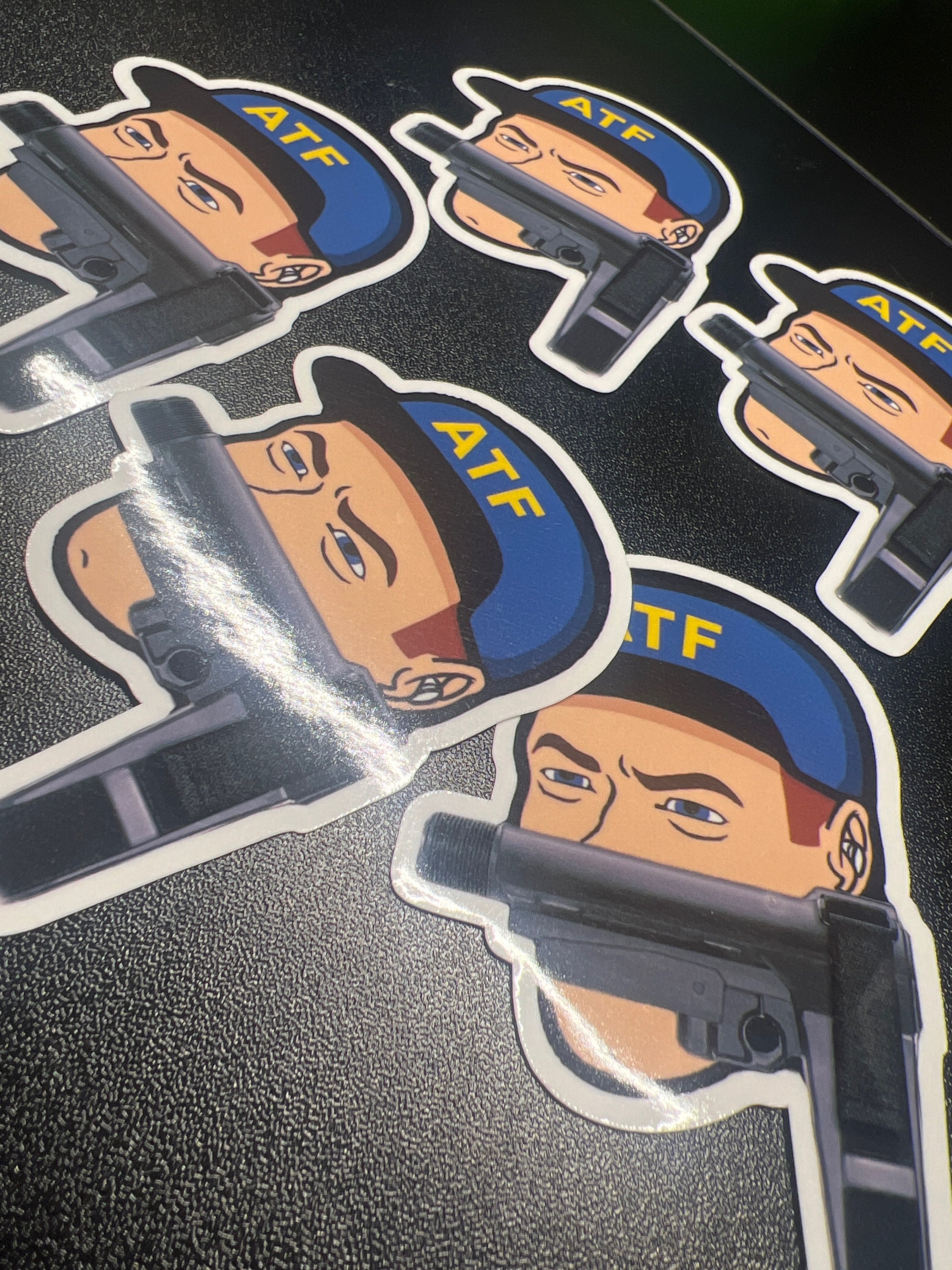 ATF Decal Atf Sticker Atf Dog Funny Sticker Gun - Etsy