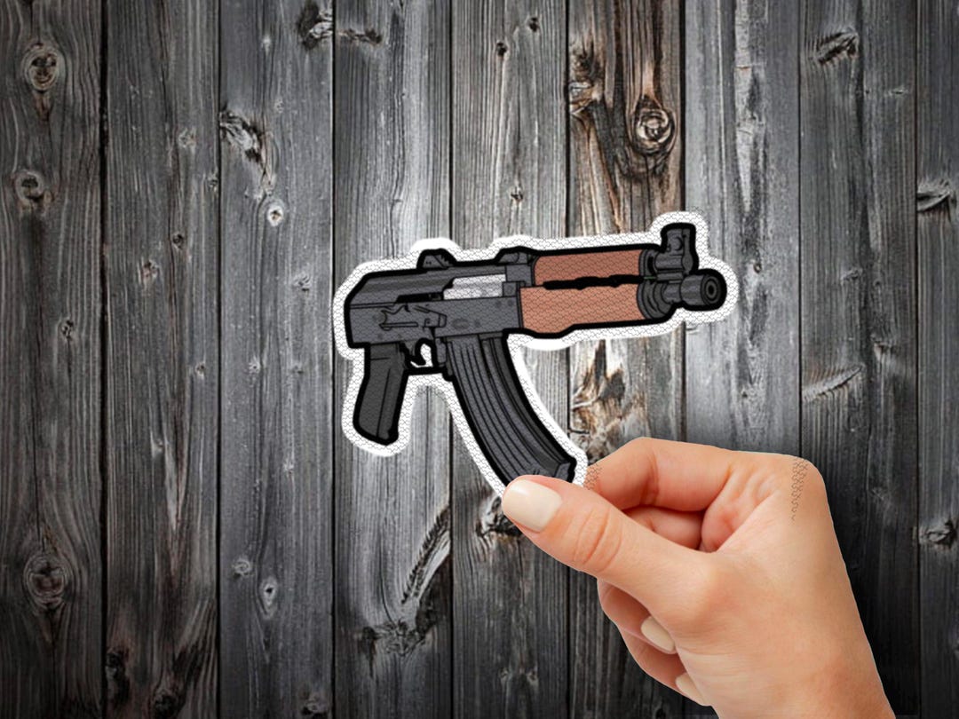 Ak47 Sticker | Rifle | Funny Sticker | Gun Sticker | Aft | Edc | Ar15 ...