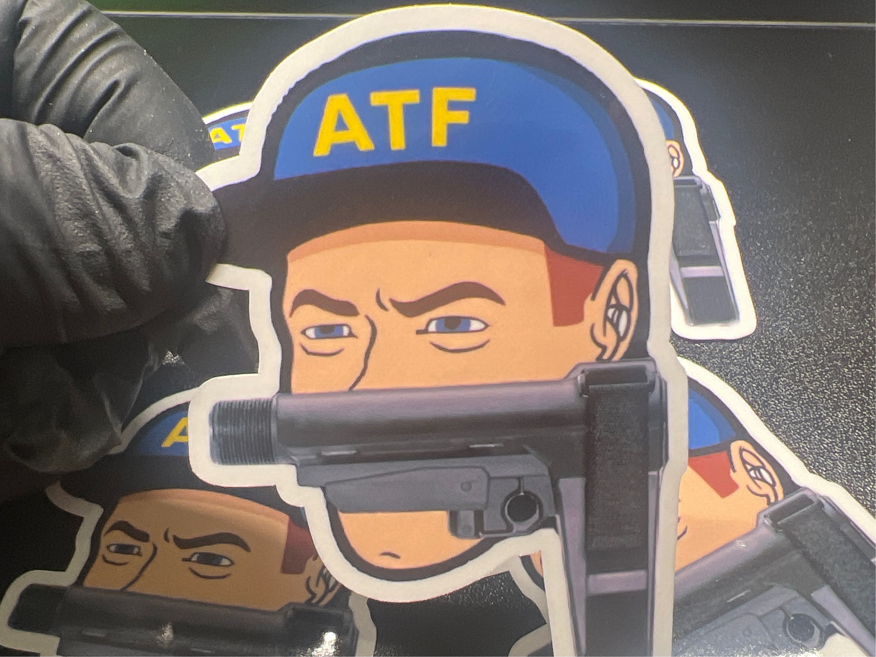 ATF Decal Atf Sticker Atf Dog Funny Sticker Gun - Etsy