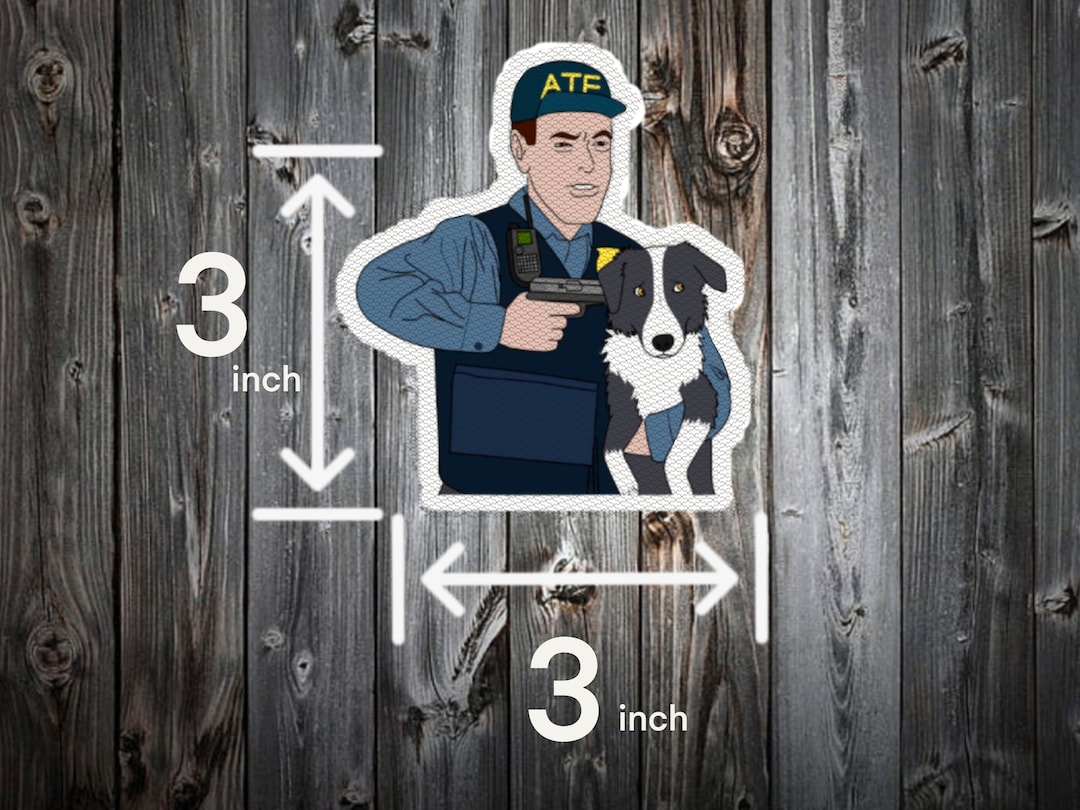 ATF Decal Atf Sticker Atf Dog Funny Sticker Gun Sticker Aft Arm Brace ...