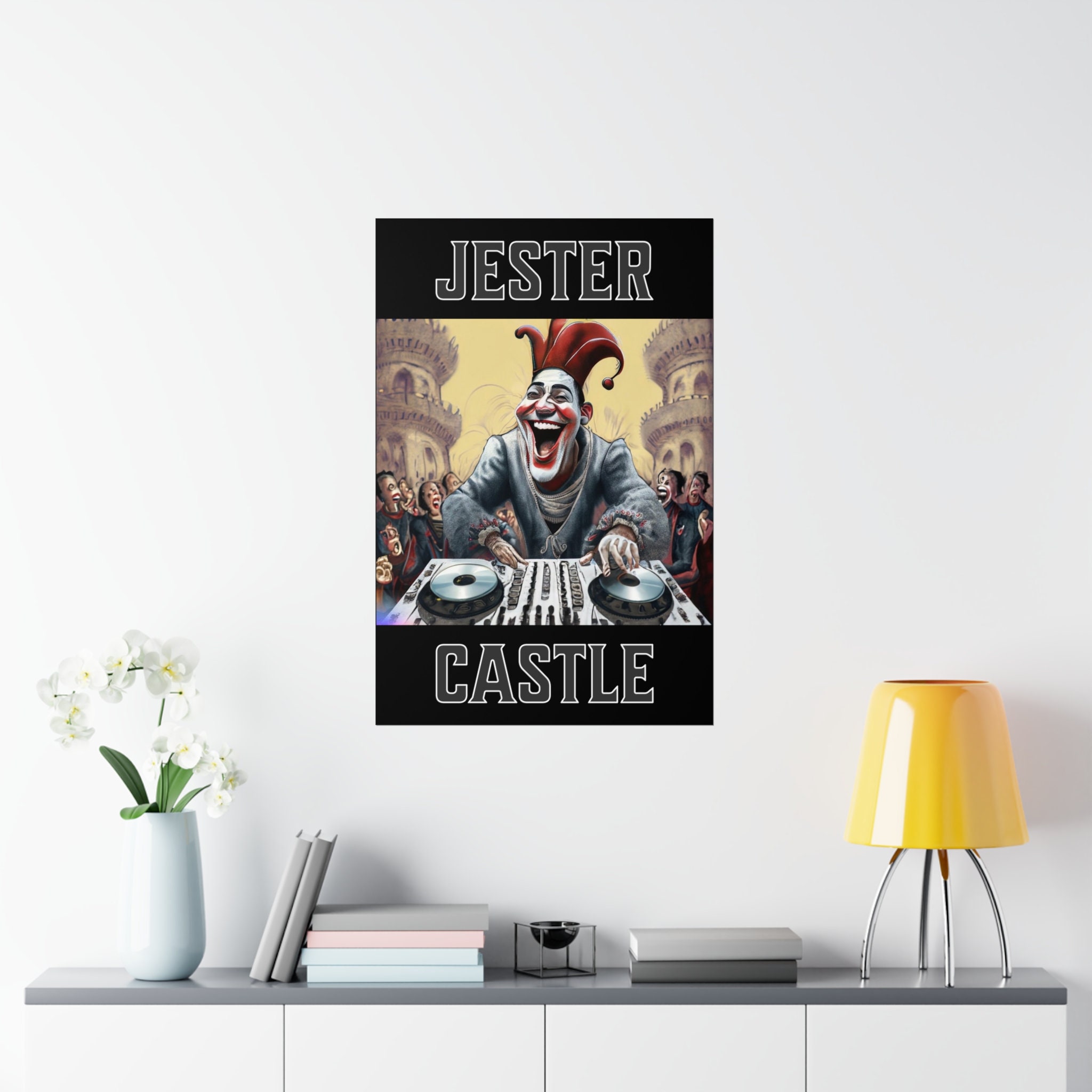 Jester Castle Vertical Poster With Header and Footer Text - Etsy