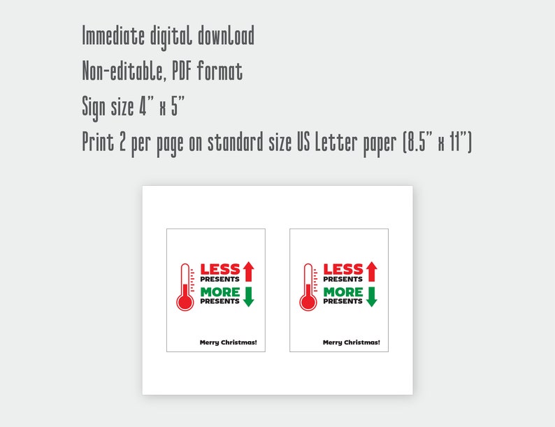 Printable Christmas Thermostat Sign | Funny Temperature Warning | Lower ...