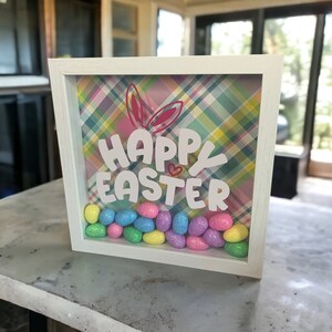 Happy Easter Shadow Box - Etsy
