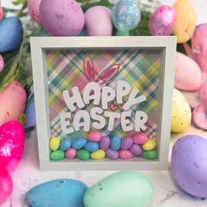 Happy Easter Shadow Box - Etsy