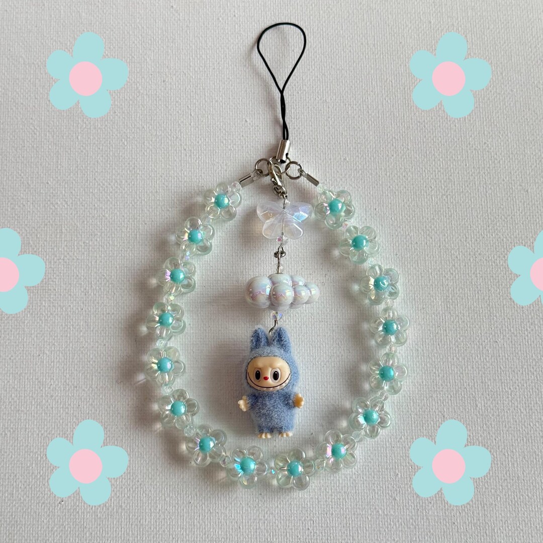 Labubu Keychain | Labubu Bag Charm | Labubu Blue | Purse Keychain ...