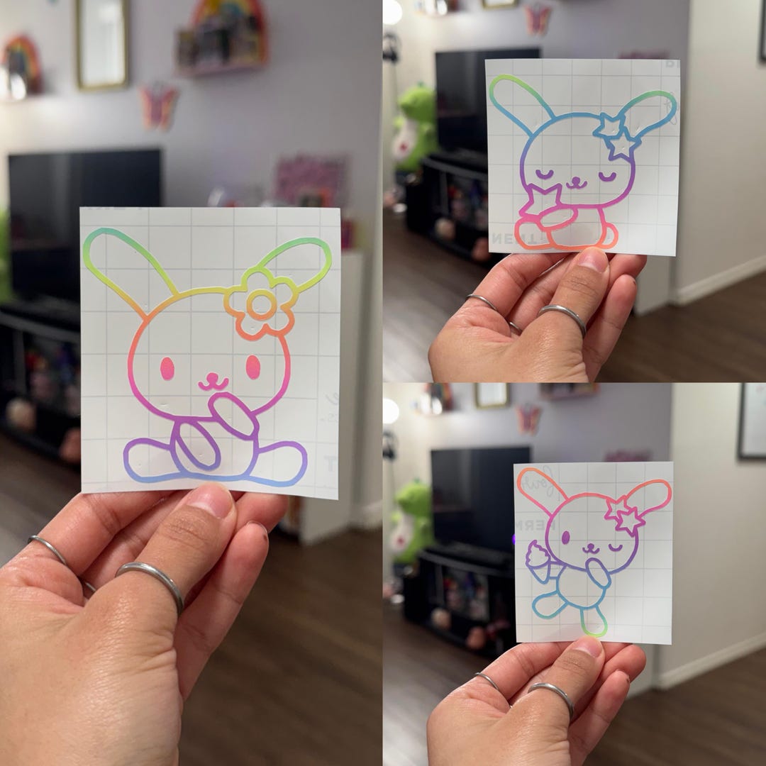 Bunny Cuties Decal | Cute Car Sticker | Cute Bumper Sticker | Window ...