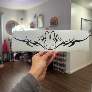 Mifffy Bunny Tramp Stamp Decal Cute Car Sticker Cute Bumper Sticker ...