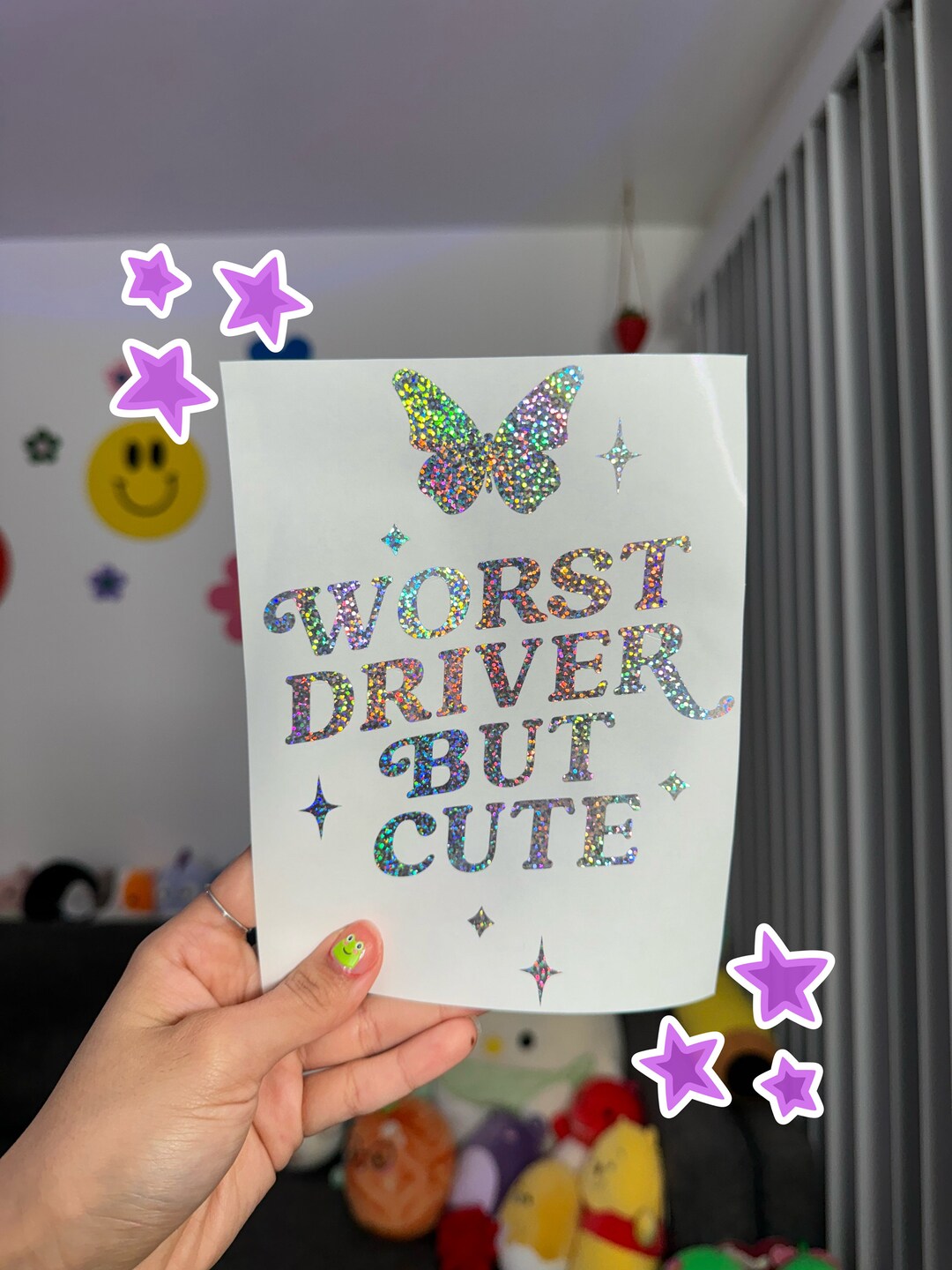 Worst Driver but Cute Decal Cute Car Sticker Cute Bumper Sticker Window ...