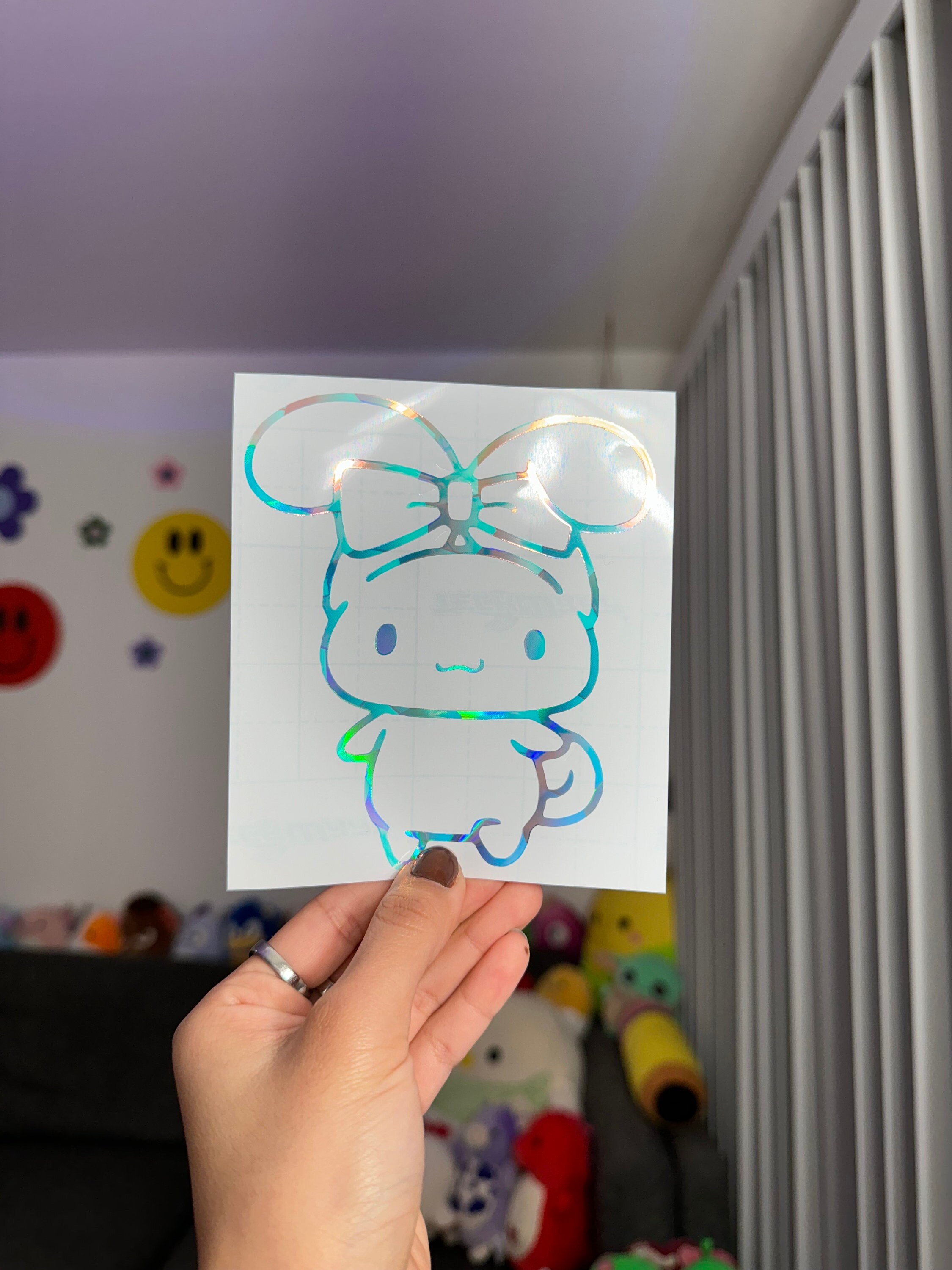 Cinnamoroll Kawaii Vinyl Decal Cinnamoroll Sticker Sanrio Cute Car Decals Car Decals Cute Bumper ...