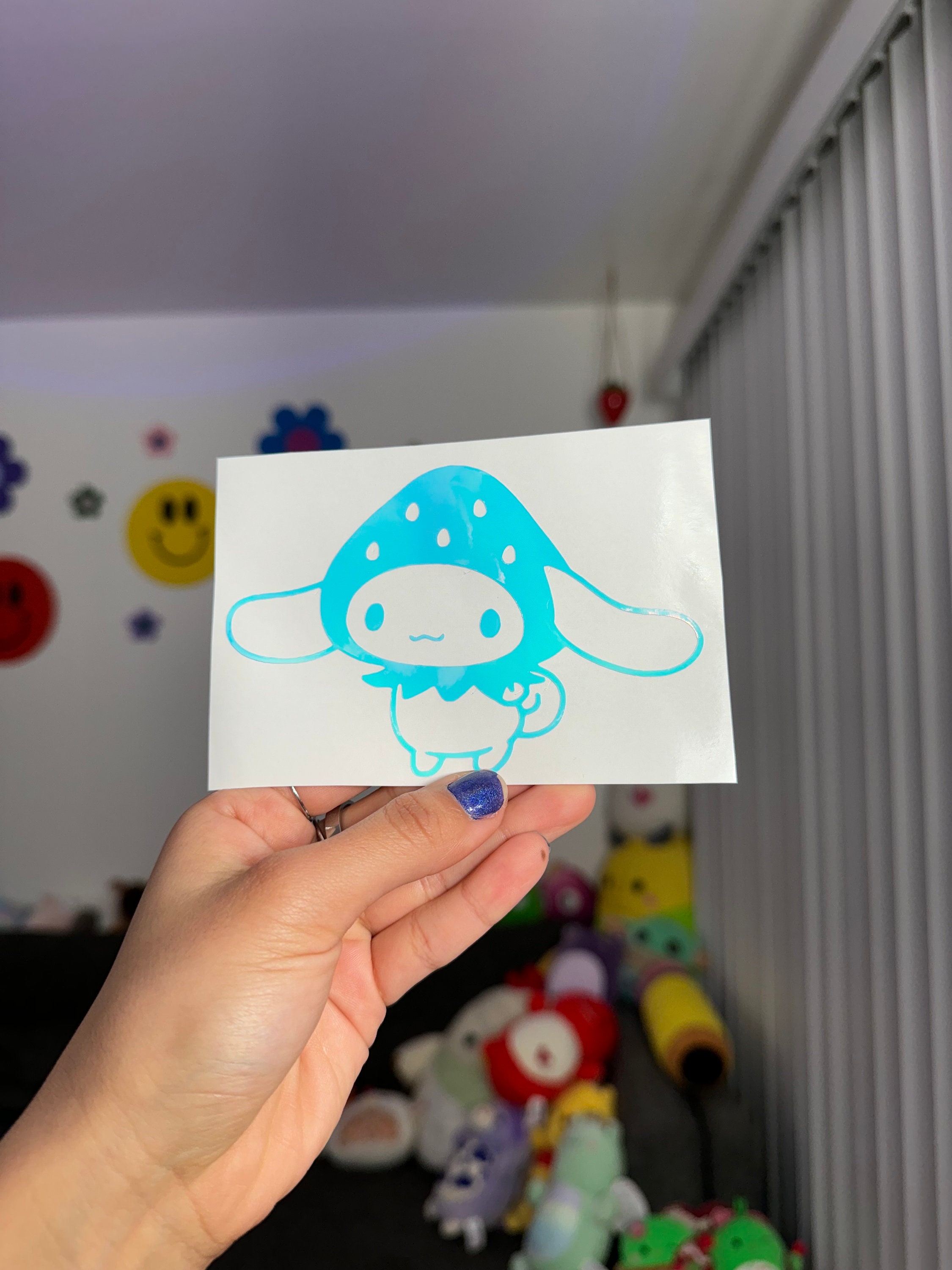 Cinnamoroll Strawberry Cutie Vinyl Decal Cute Car Sticker Cute Bumper Sticker Cute Car ...