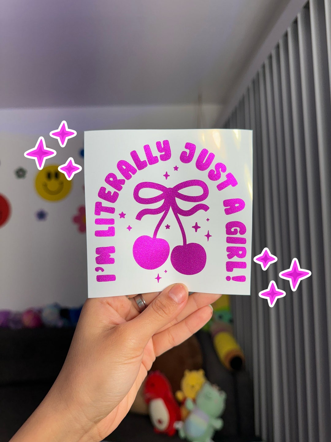 I’m Literally Just A Girl Decal | Cute Car Stickers | Cute Car Decal ...
